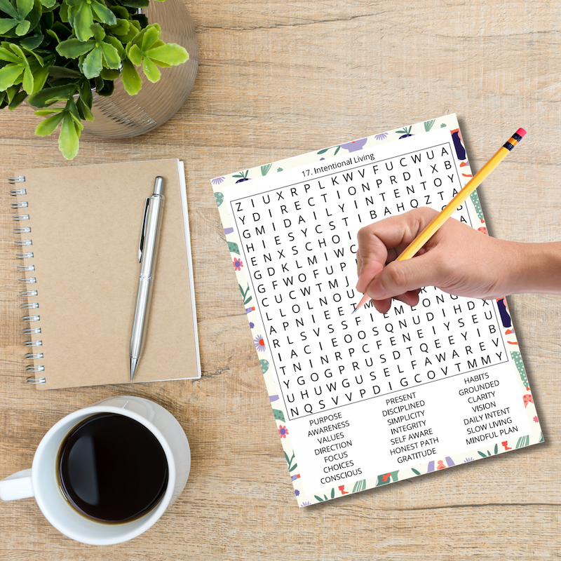 Mindful Moments “Relaxing Sounds” & “Zen Daily Life” Word Search ...